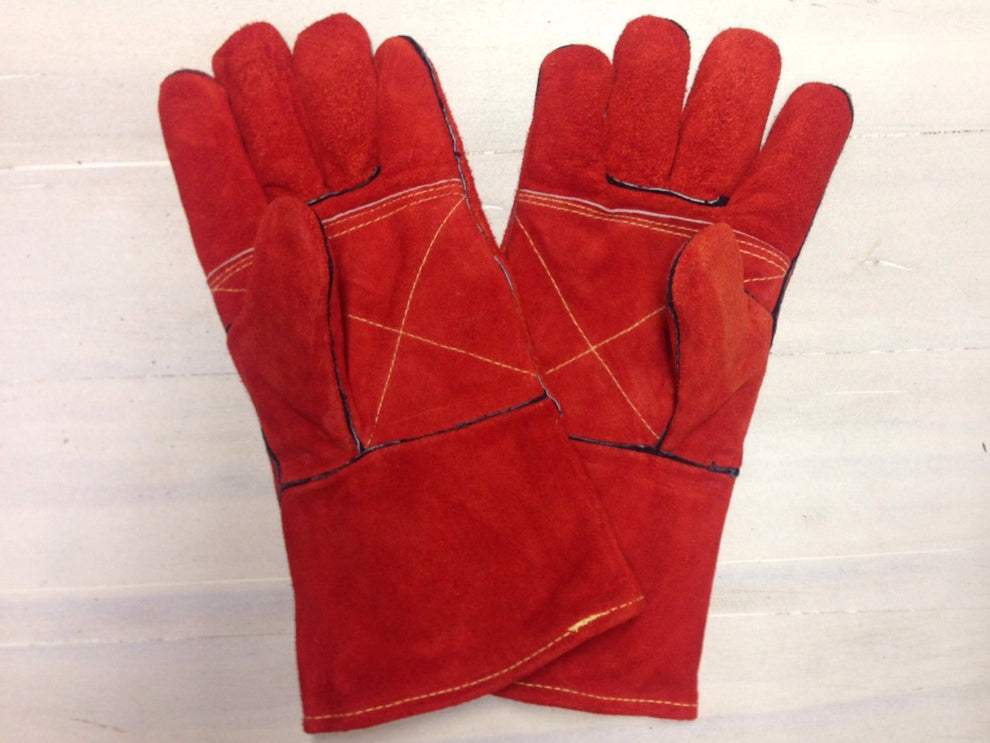 Pair of Somerfire Red Heat Resistant Fireside Gloves – Somerset Shop